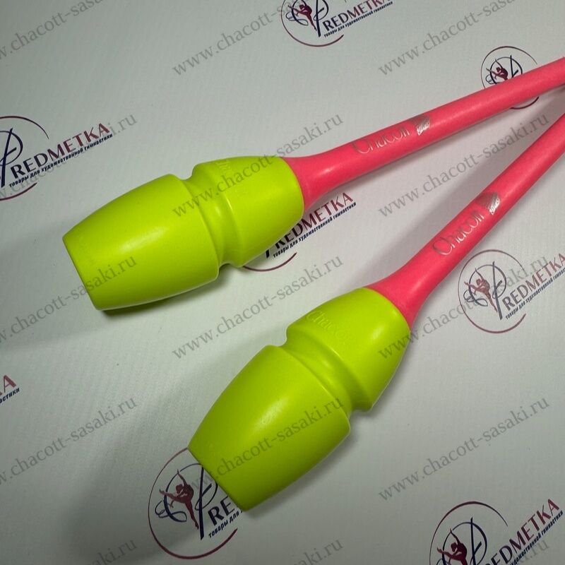 Булавы для художественной гимнастики Chacott 45,5 см, желто-розовые 343 цена в Москве