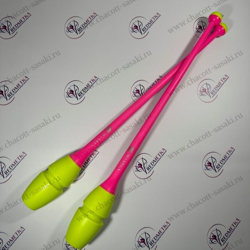 Булавы для художественной гимнастики Chacott 45,5 см, желто-розовые 343 цена в Москве