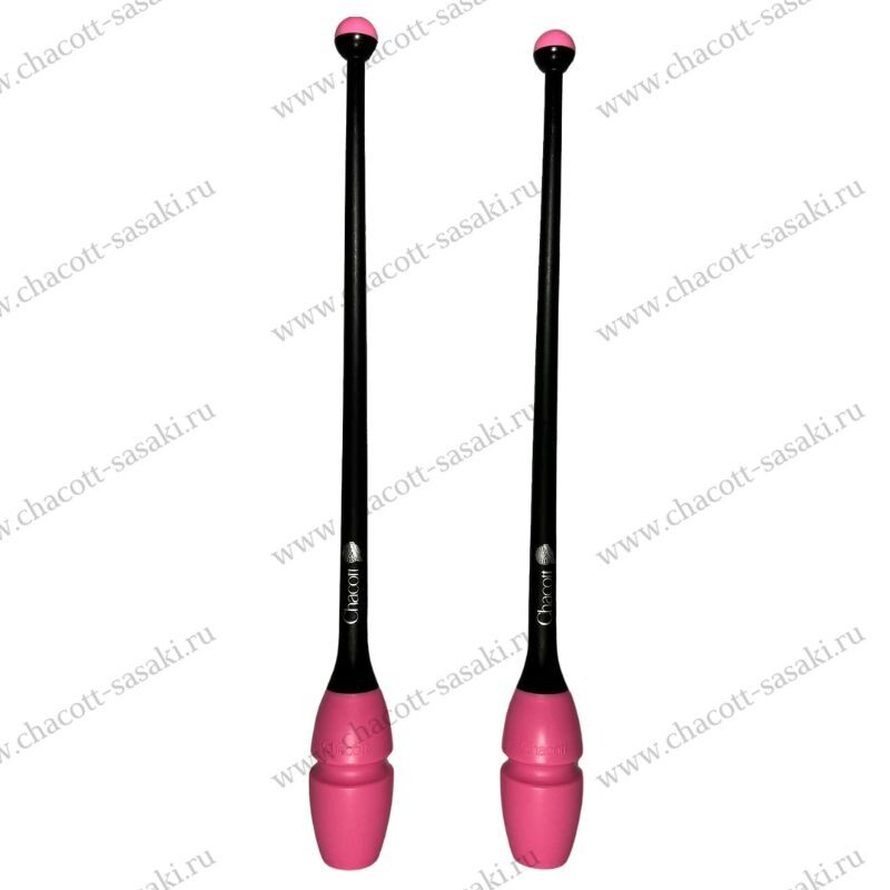 Булавы гимнастические Chacott 45,5 см, розово-черные 209 купить в Москве с доставкой