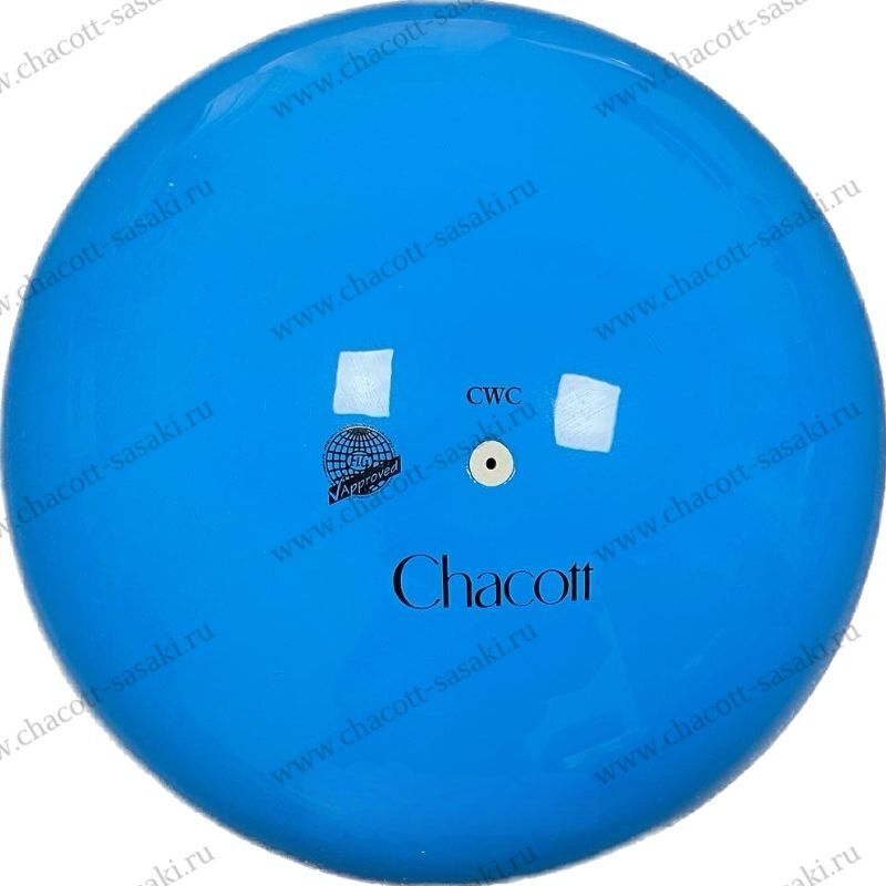 Мяч для художественной гимнастики Chacott 18,5 см, голубой 022 купить в Москве