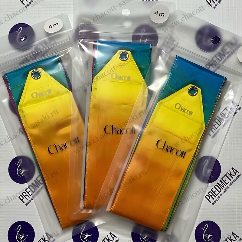 Лента для художественной гимнастики Chacott градиентная Ribbon 4 м ...