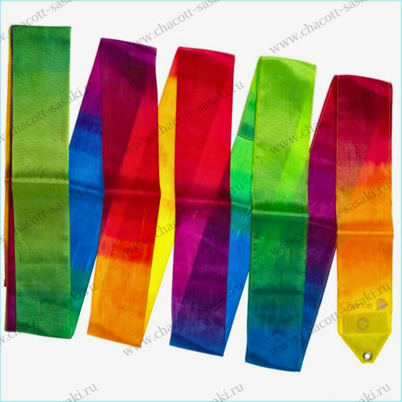 Лента для художественной гимнастики Chacott градиентная Ribbon 5 м ...